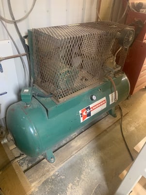 5 HP Champion Horizontal Compressor, 575 Volts, 2 Stage, 24 cfm unit ...