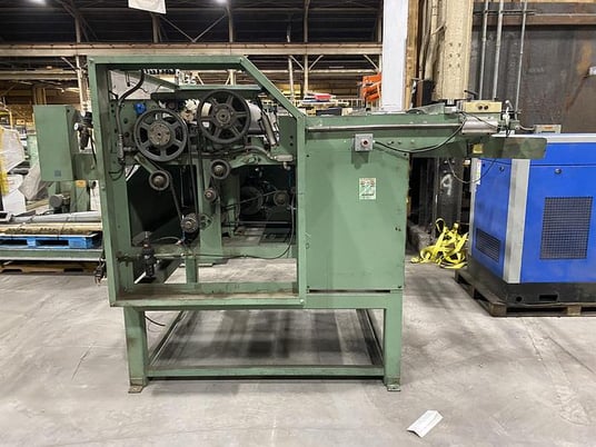 50" Maxson #MSE, single rotary knife sheeter, 53" wide stationary bed ...