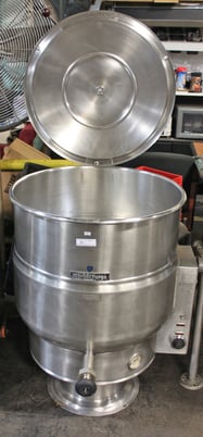 40 gallon Market Forge #EP-40, stationary steam kettle, Stainless Steel ...