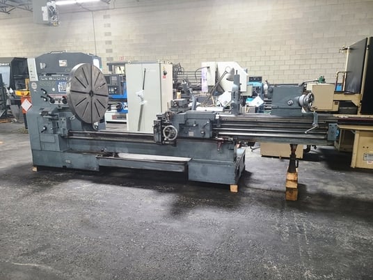 24"/96" x 52"/116" LeBlond #24" Regal, sliding gap bed lathe, 38" face ...