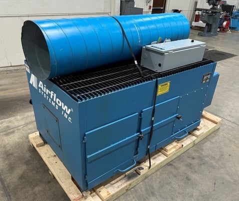 3000 cfm Airflow Systems #DT-3000, 66" x 42" Table, 155 FPM Downdraft ...