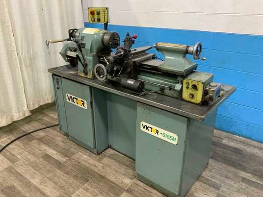 11" x 20" Victor #618EM, precision engine lathe, 3-jaw chuck, inch ...