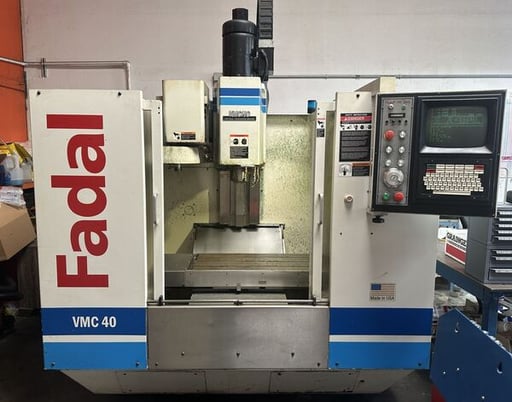Fadal #VMC40, CNC vertical machining center, 88HS Control, 22" X, 16" Y ...