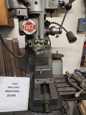 Tree #2UVR, Vertical Milling Machine, Incudes Elephant Vise, Good ...
