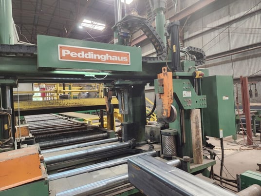 Peddinghaus #ABCM-1250, 3 torch automatic coping machine, Siemens ...