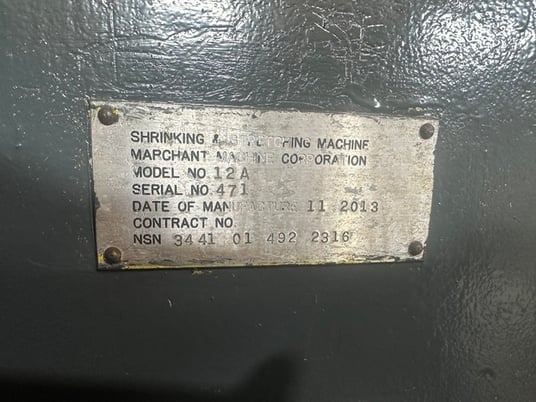 Marchant #12A, Sheet Metal Shrinking Stretching Machine, 4" throat ...
