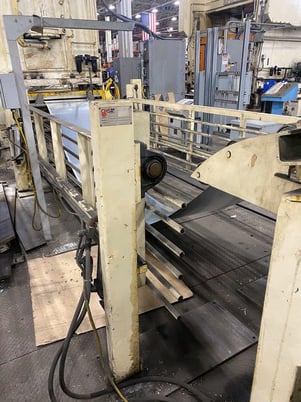 20000 lb. CHS, Mecon Servo feed line, 48" x .080", powered uncoiler ...