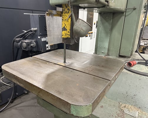36" Grob #2S36-U, vertical bandsaw, heavy duty, 25-15000 SFPM, 15 HP ...