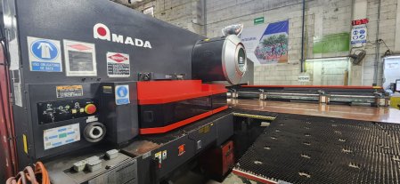 33 Ton, Amada #EMK-3612-M2, Servo driven CNC turret punch, 5' x 10 ...