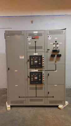 Square D #Masterpact, switchgear 3 section 2 breaker with Power Logic ...