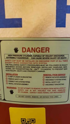 771 lbs. Fenwal, Fire Suppression System, FM-200 Agent, 32-130 F temp ...