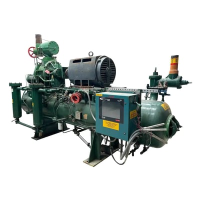 400 HP Frick #RWB-II-222E, rotary screw compressor, 460 V., Frick ...