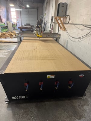 Multicam #1000-Series-1-207-R, CNC router, 60" x192" work area, 24000 ...