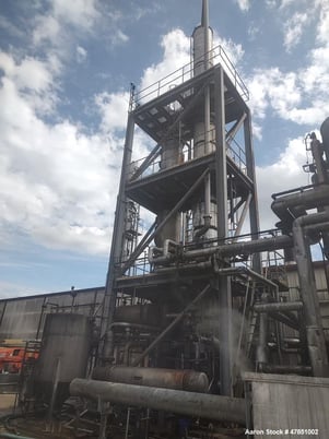 3.5' Vendome Copper & Brass, Distillation Columns, 5-7 GPM of ethanol ...