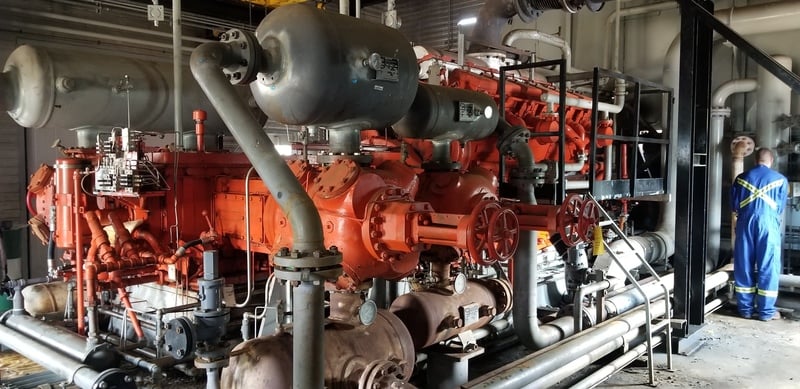 1200 HP Superior #270000, reciprocating compressor, 3-stage, White ...