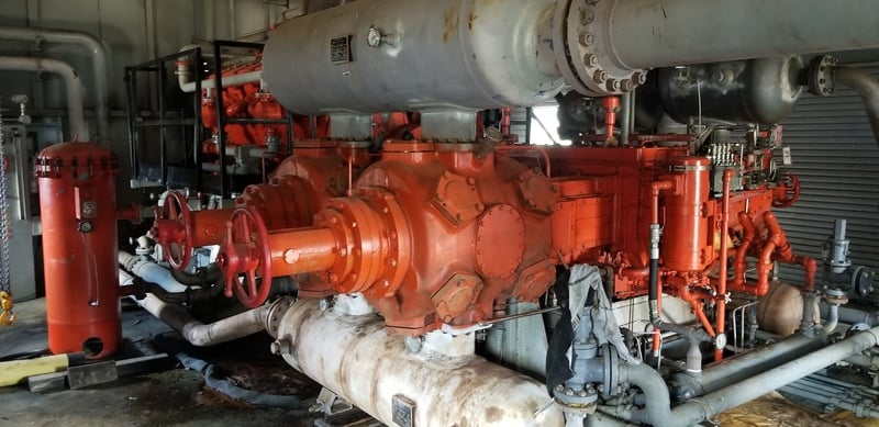 1200 HP Superior #270000, reciprocating compressor, 3-stage, White ...