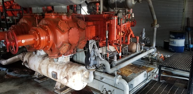 1200 HP Superior #270000, reciprocating compressor, 3-stage, White ...