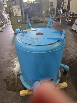 Barrett #1101-SE, chip spinner, equipped with lifter & exit tank, chip ...