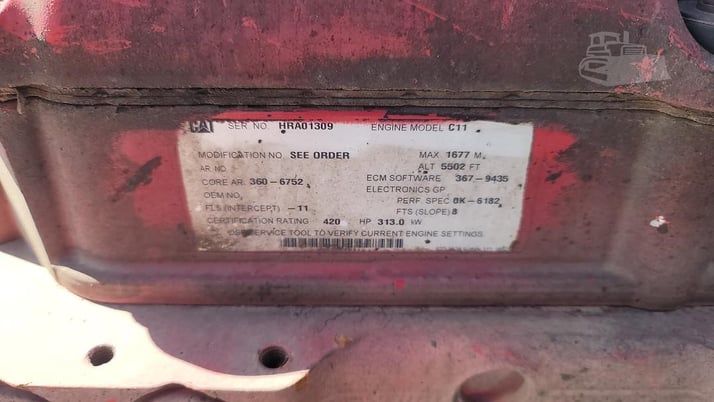 420 HP Caterpillar #C11, engine, 2100 RPM, Tier 2 For Sale | Surplus Record