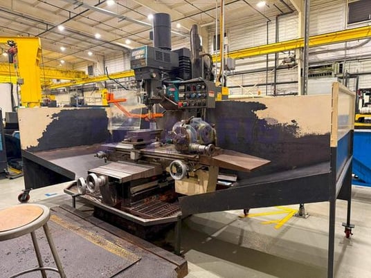 Atlas, vertical milling machine, 16.75" x72" table, 3-Axis digital read ...