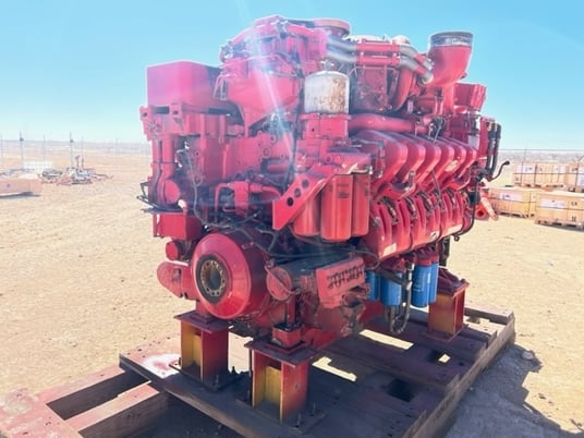 2500 HP MTU #12V-4000-T94L, diesel engine, 1900 RPM, Tier 4i, 2011 for ...