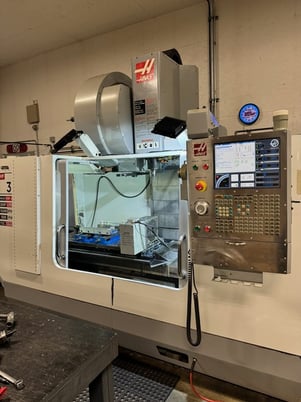 Haas #VF-3, CNC vertical machining center, 40 automatic tool changer, 40" X, 20" Y, 25" Z, 10000 ...
