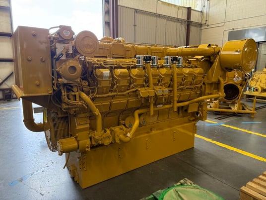 2549 HP Caterpillar #3516B, diesel marine engine, 1800 RPM, sound ...