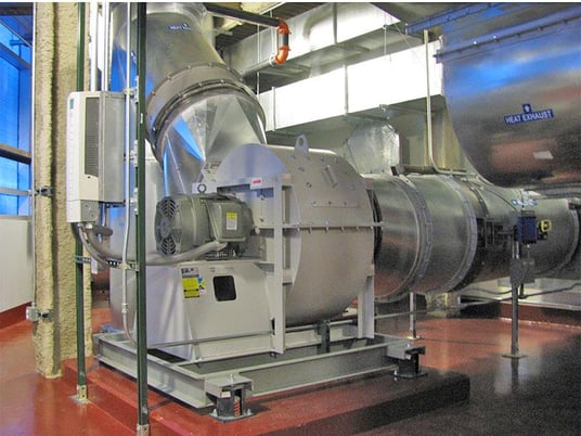 53000 cfm, Twin City #445/BCS, Blower/Fan/Motor, 73.5" x 24.5" diameter ...