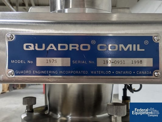 Quadro Comil #197, Stainless Steel, 1 HP, DC motor w/ controller ...