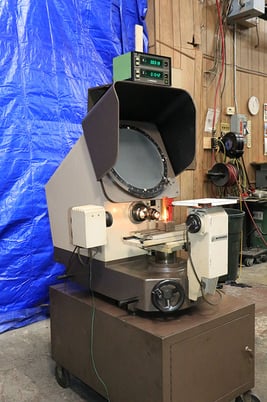 14" Mitutoyo #PH-350, horizontal projection optical comparator, 2-Axis ...