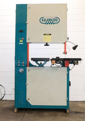40" x 14" Clausing Kalamazoo #Giant-V-4014H, vertical band saw, variable speed, hydraulic table ...