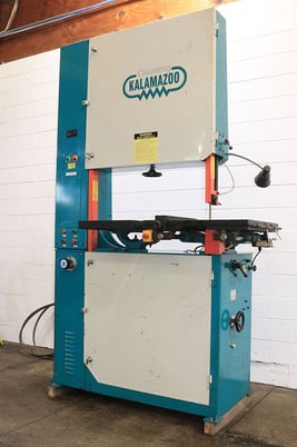 40" x 14" Clausing Kalamazoo #Giant-V-4014H, vertical band saw, variable speed, hydraulic table ...