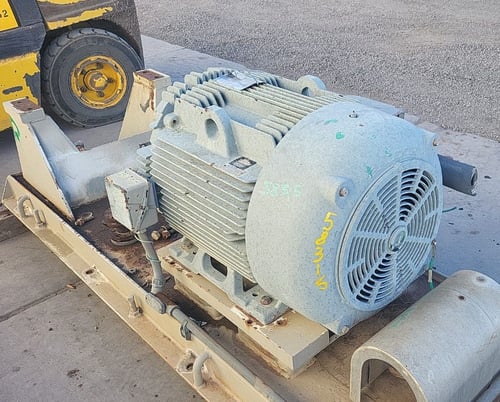 125 HP 3570 RPM Siemens, Frame 444TS, TEFC, 1.15 service factor, 460 ...