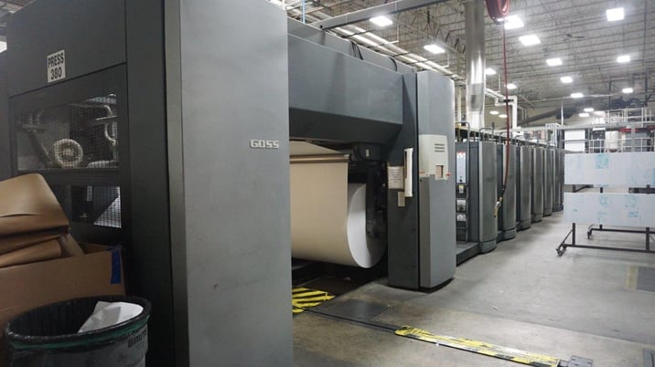Goss & Deleeuw #Sunday-2000, Web Press System, (6) Print Unit, 22.25 ...