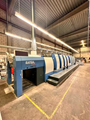 KBA #Rapida-106-8-SW4-SPC-LED, Sheetfed Offset Press, (8) Colors, 60M ...