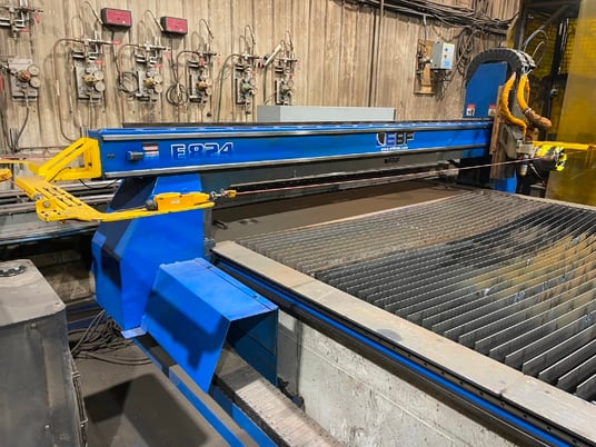 EBF #824, CNC plasma cutting table, bevel, PRONEST, 8' x 24', 2015 for ...