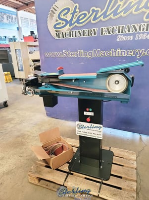 4" Scotchman #AL100-02, notching machine, 6" x 78-3/4" belt, 3420 RPM ...