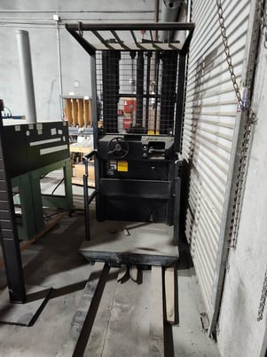 3000 lb. Clark #OP-15, order picker forklift with battery charger ...