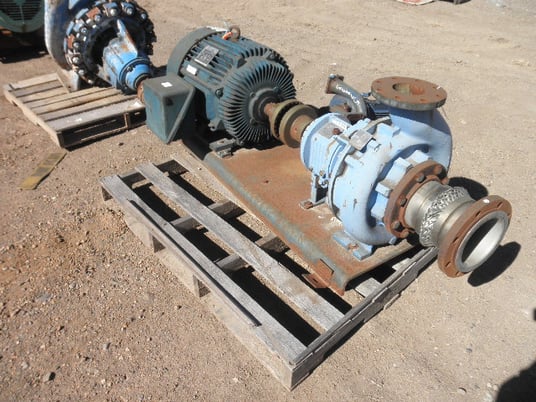 1100 GPM @ 140' TDH, ITT A-C Pump #6x4x13, Centrifugal Pump, Horz., 1 ...