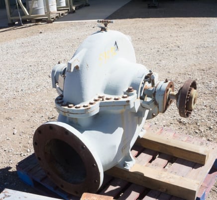 3900 GPM @ 100' TDH, ITT A-C Pump #8100, Centrifugal Pump, Horz., 1 ...