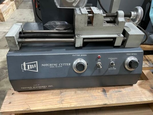 TMI #22-05 Izod/Charpy motorized notching cutter, 0 to 5 ipm, 160 to ...