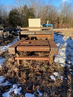 Scragg and Slab Edger, 7 blade, 42" - 56" wide, needs rebuilt, no motor ...