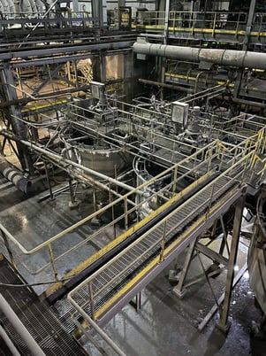 15' x 7' Concentrate thickener with rake, 5 HP agitator with digital ...