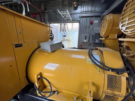 2500 KW Caterpillar #3516C, diesel generator set, sound attenuated enclosure, 13200 Volts, Tier ...