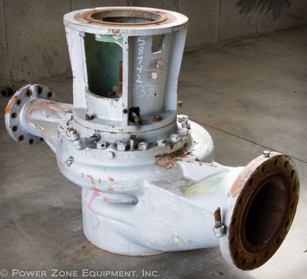 600 GPM @ 340' TDH, Ingersoll-Rand #6x18W, Centrifugal Pump, Vert., 1 ...