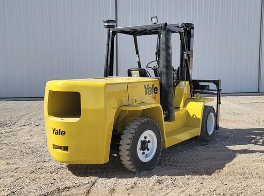 15500 lb. Yale #155, forklift, 180" lift height, Perkins diesel engine ...