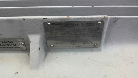 250 HP 1800 RPM Siemens 1LE2321408512AA3, Frame 449TS, TEFC, 460 Volts ...