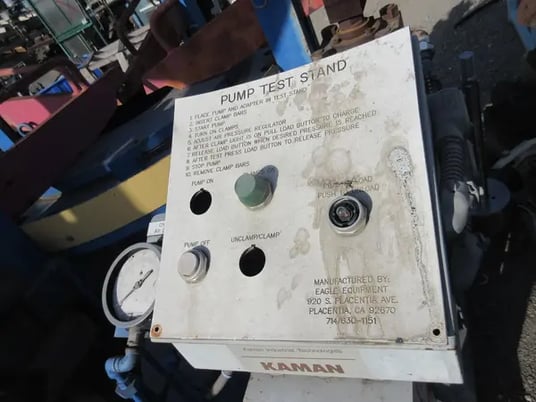 Eagle / Kaman Valve Pump Test Stand For Sale | Surplus Record