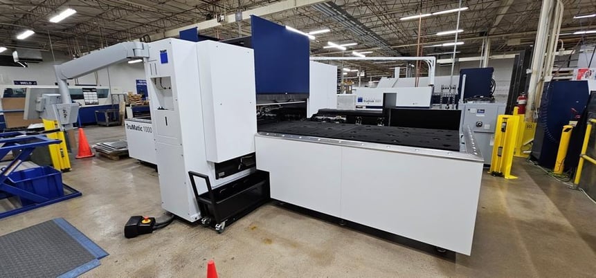 Trumpf #TruMatic-1000, fiber laser cutting machine, 3000 watt, 50" x ...