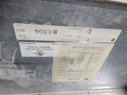 600 Amp. General Electric, APN, Spectra Series Panelboard, 208Y/120 ...